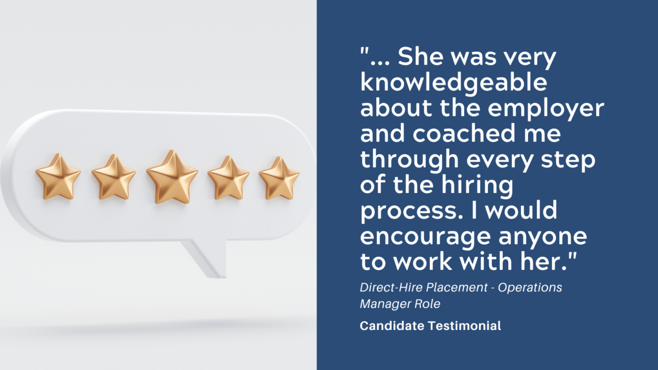 Testimonial Ops Manager Hire Burnett Specialists